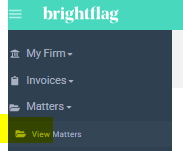 How Do I Find a Matter in Brightflag? – VENDOR Support
